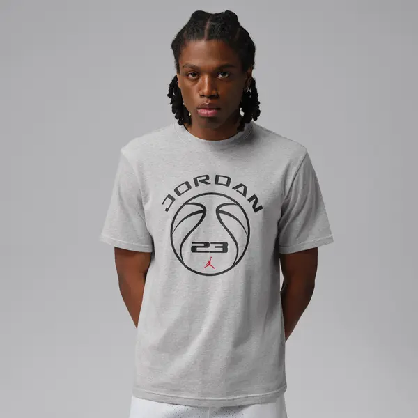 JORDAN Sport Dri-fit Graphic T-shirt - Grey