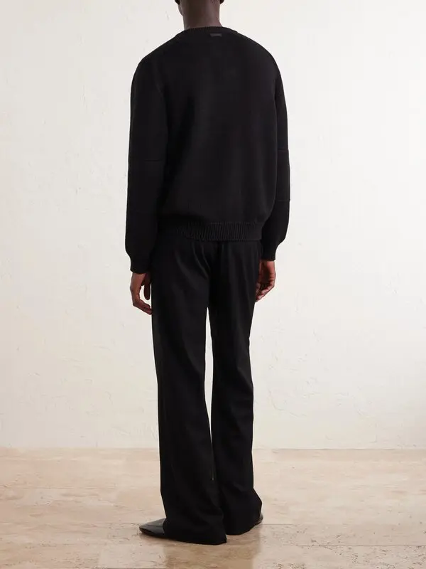 Saint Laurent Cotton Waffle-knit Sweater