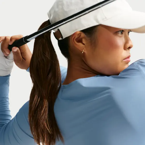 Nike Club Dri-fit Uv Long-sleeve Golf Top - Blue