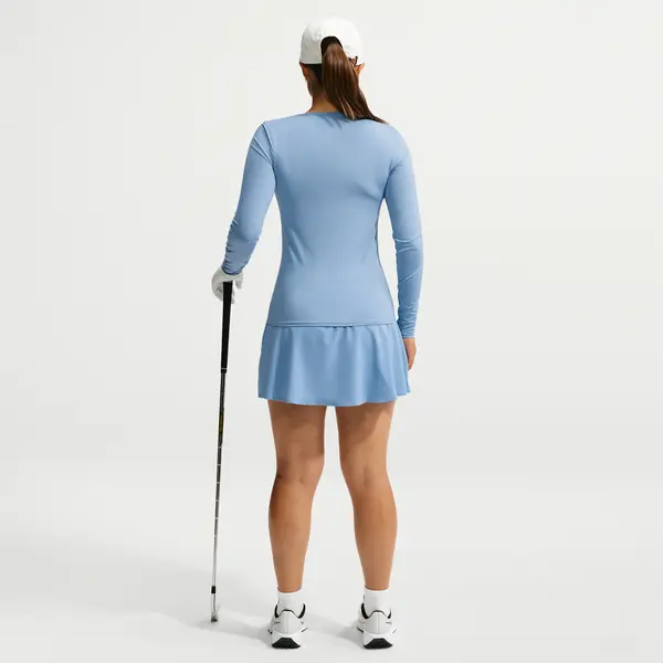Nike Club Dri-fit Uv Long-sleeve Golf Top - Blue