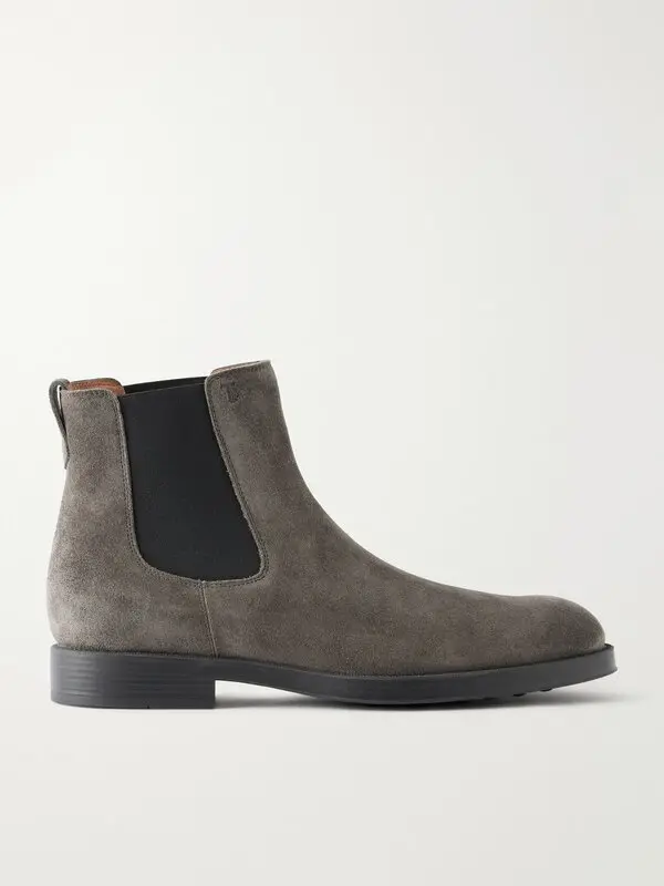 TOD'S Suede Chelsea Boots - Brown