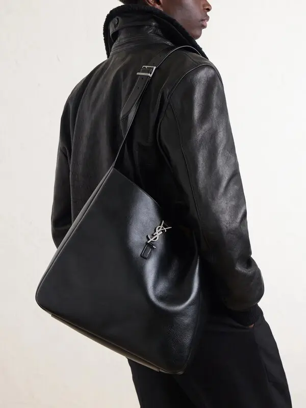 Saint Laurent Le 5 À 7 Logo-embellished Messenger Bag - Black