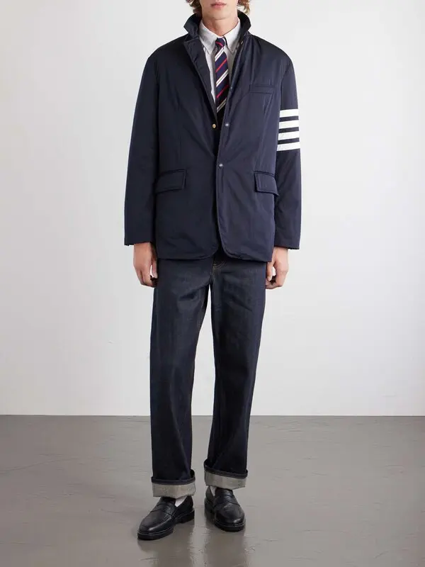 Thom Browne Striped Shell Down Jacket