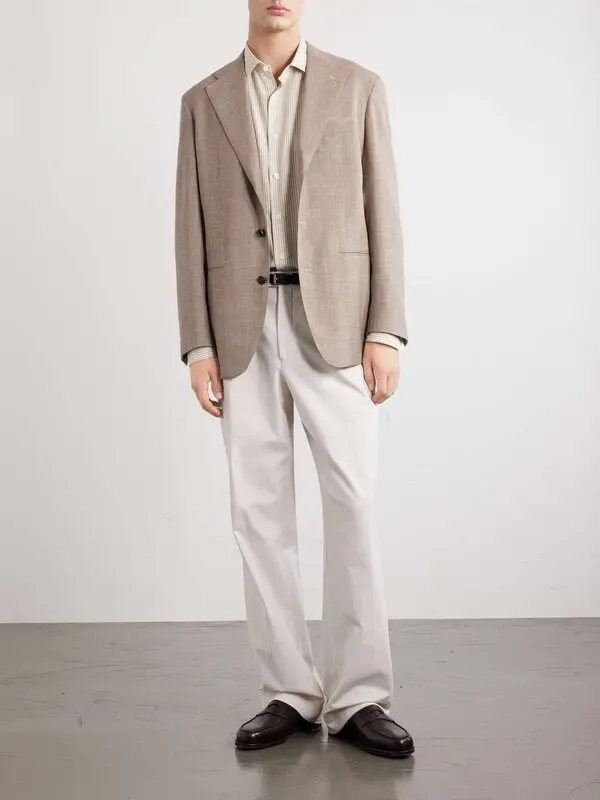 Zegna Striped Silk Shirt
