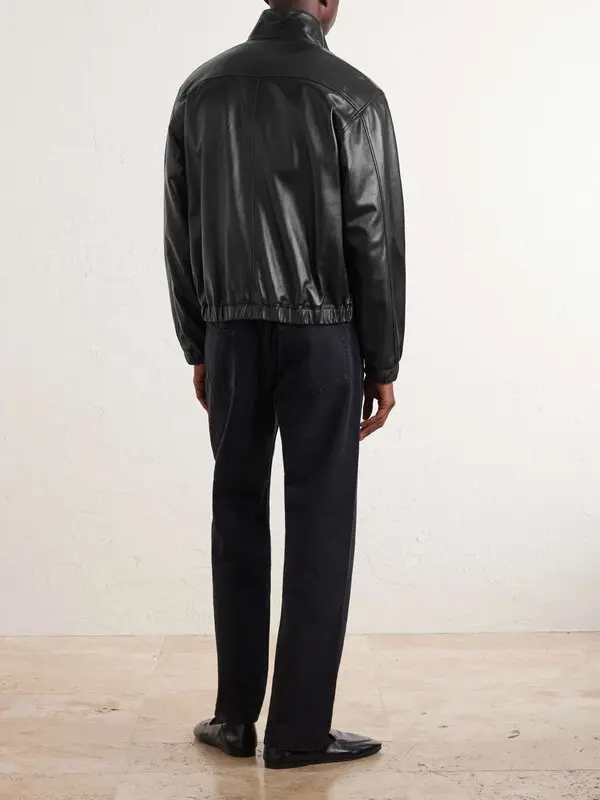 Saint Laurent Leather Blouson Jacket