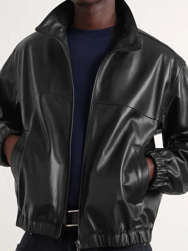 Saint Laurent Leather Blouson Jacket