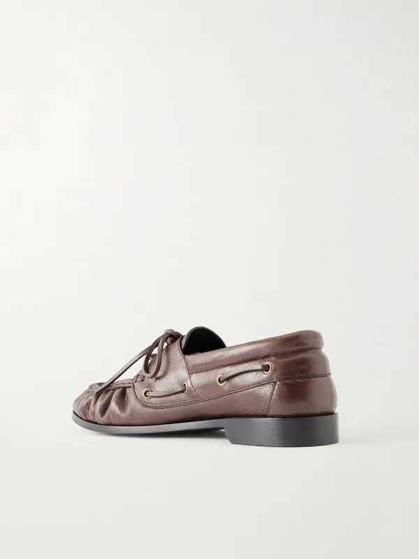Saint Laurent Le Loafer Monogram Appliquéd Leather Loafers