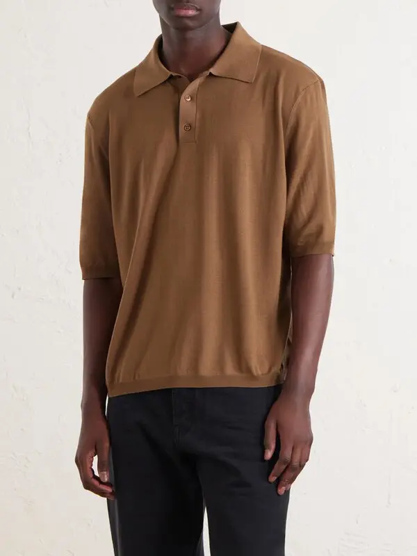 Saint Laurent Wool Polo Shirt