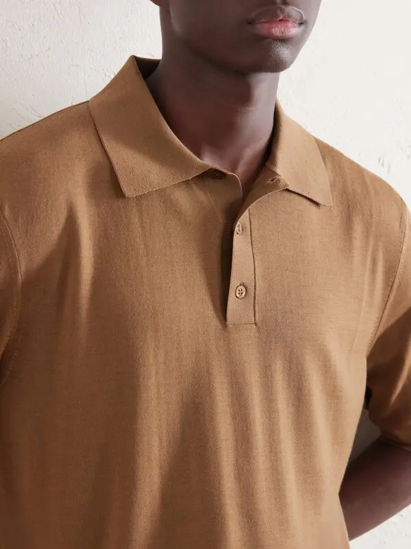 Saint Laurent Wool Polo Shirt