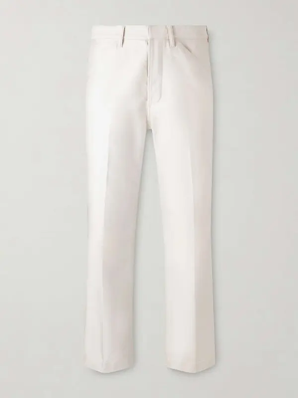 TOM FORD Straight-leg Cotton-satin Trousers