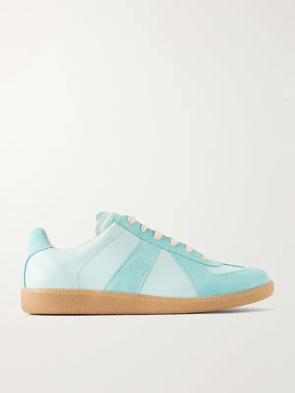 MAISON MARGIELA Replica Leather And Suede Sneakers
