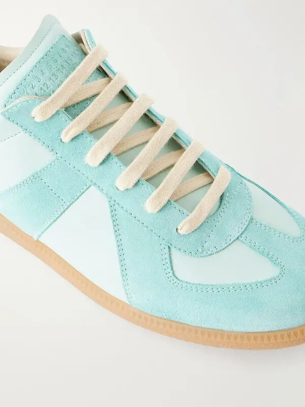 MAISON MARGIELA Replica Leather And Suede Sneakers