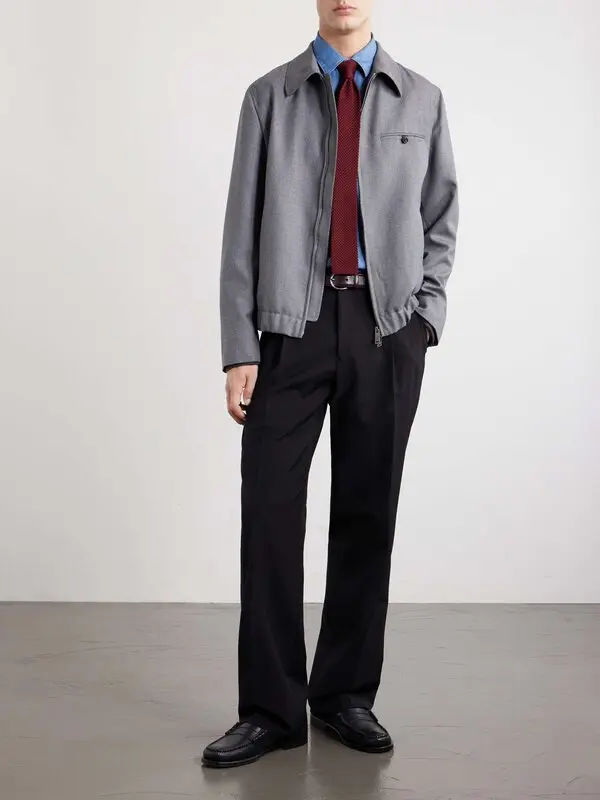 SLOWEAR Montedoro Il Primo Wool-canvas Bomber Jacket