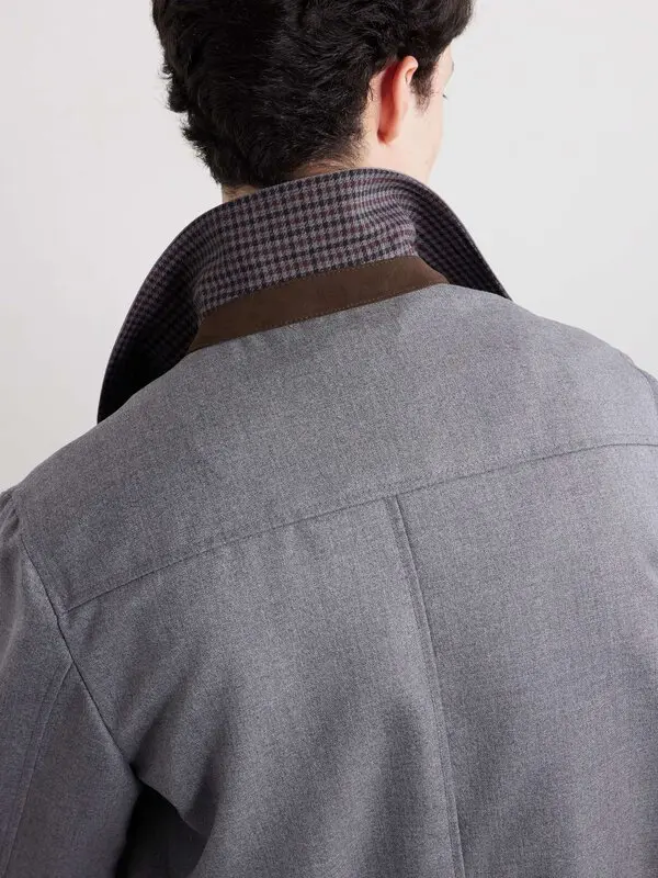 SLOWEAR Montedoro Il Primo Wool-canvas Bomber Jacket