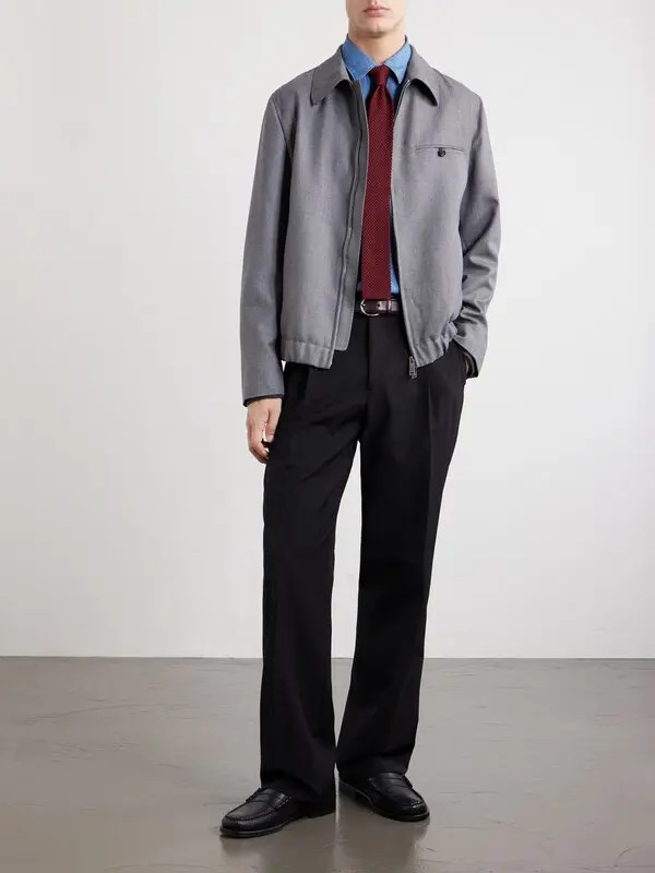 SLOWEAR Montedoro Il Primo Wool-canvas Bomber Jacket