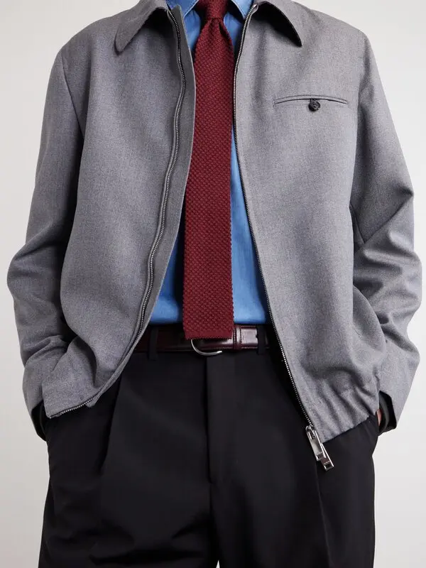 SLOWEAR Montedoro Il Primo Wool-canvas Bomber Jacket