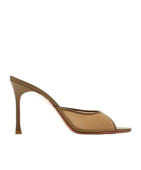 Amina Muaddi Alexa Mules - Brown