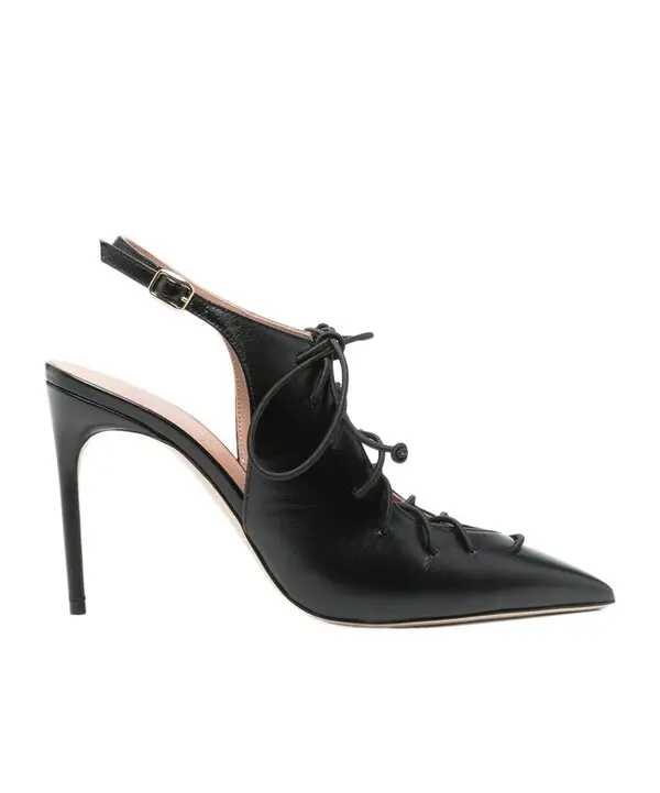MALONE SOULIERS 95mm Alia Pumps - Black