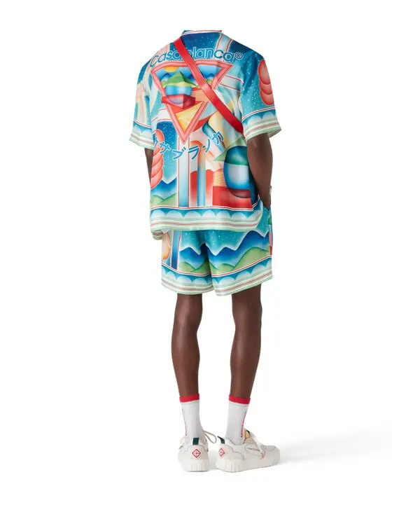 Casablanca Drawstring Waist Shorts