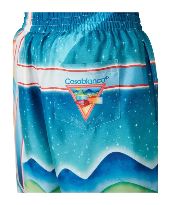 Casablanca Drawstring Waist Shorts