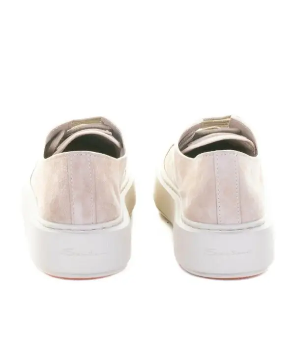Santoni Logo Embossed Lace-up Sneakers
