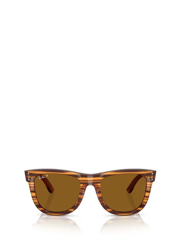 Ray-ban Boyfriend Reverse Square Frame Sunglasses - Brown