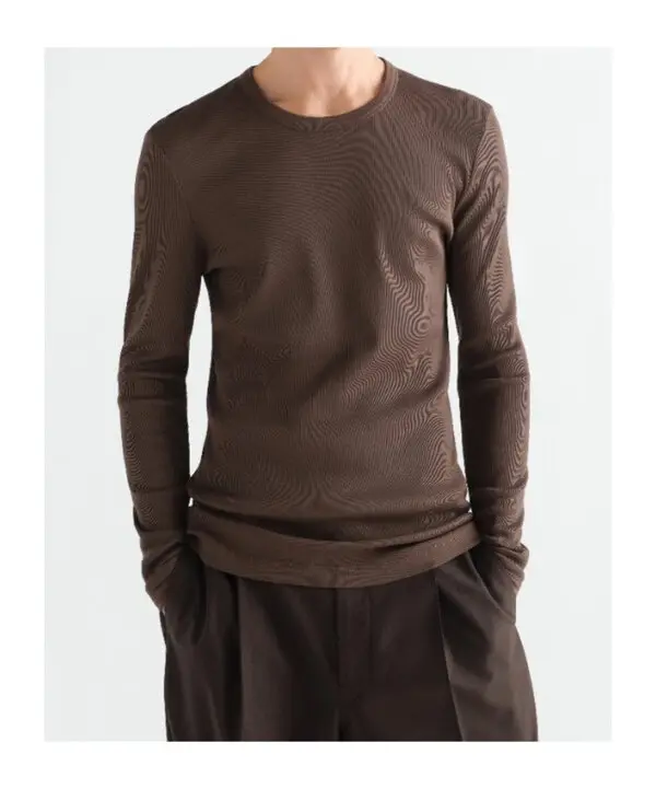 LEMAIRE Long-sleeve Top In Ribbed Jersey
