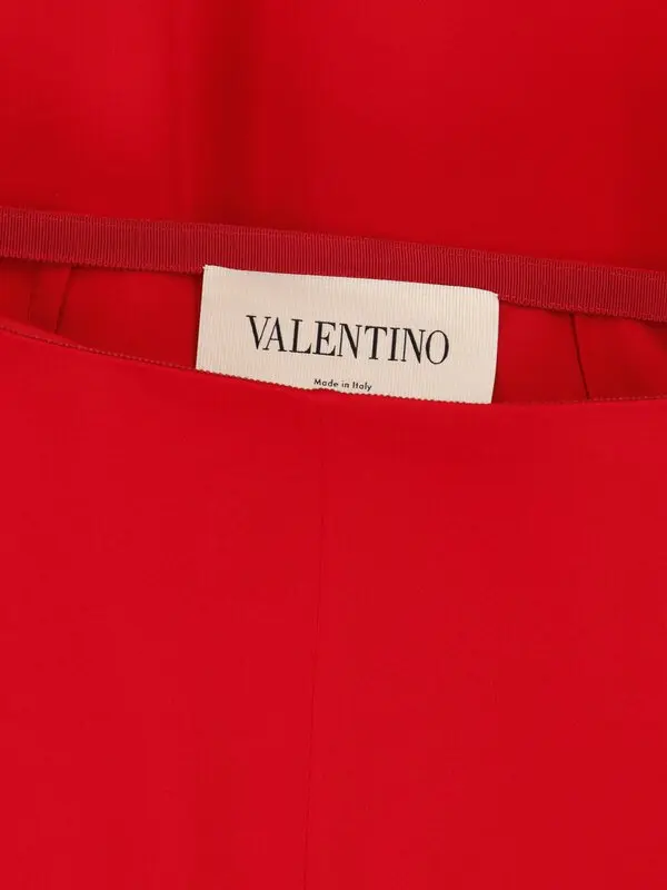 Valentino Garavani Zip Detailed Flared Midi Skirt