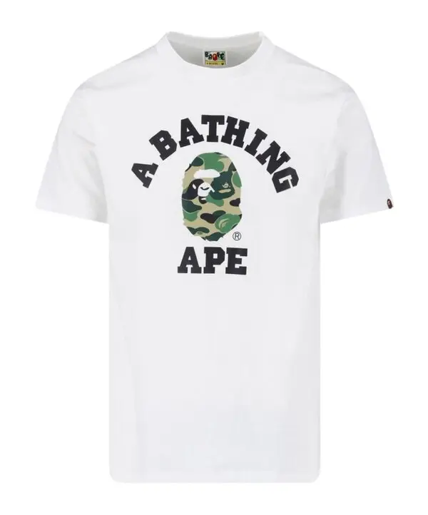A BATHING APE College Ape Head Crewneck T-shirt - No