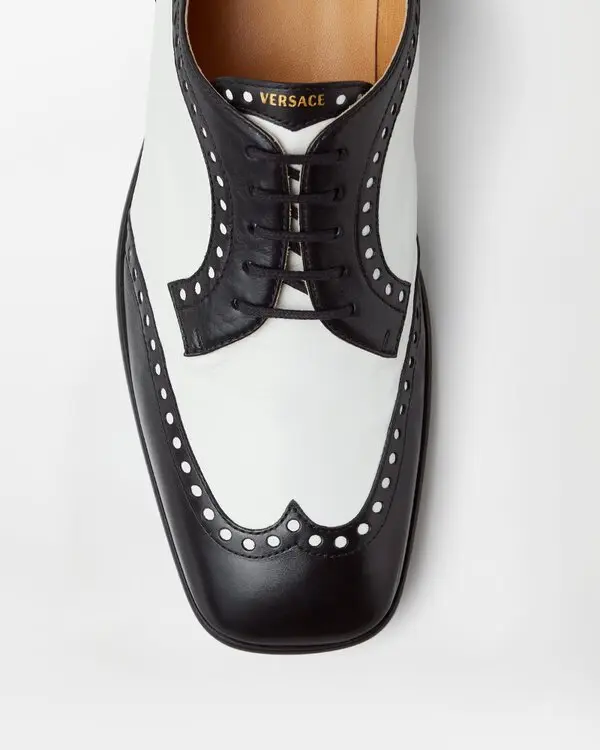 Versace Mick Leather Derby Shoes