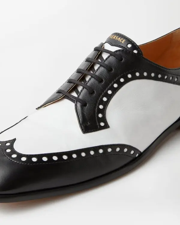 Versace Mick Leather Derby Shoes