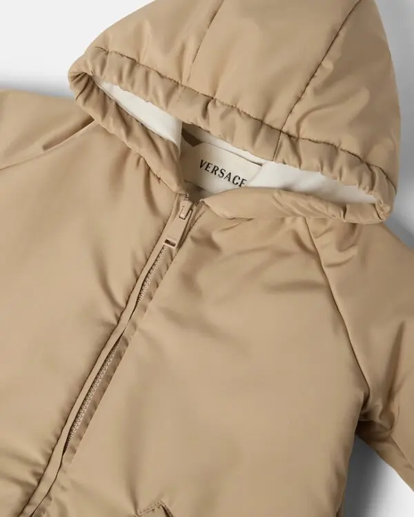 Versace Long-sleeved Cotton-padded Onesie