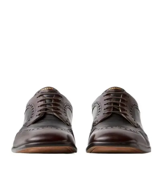 Versace Mick Leather Derby Shoes