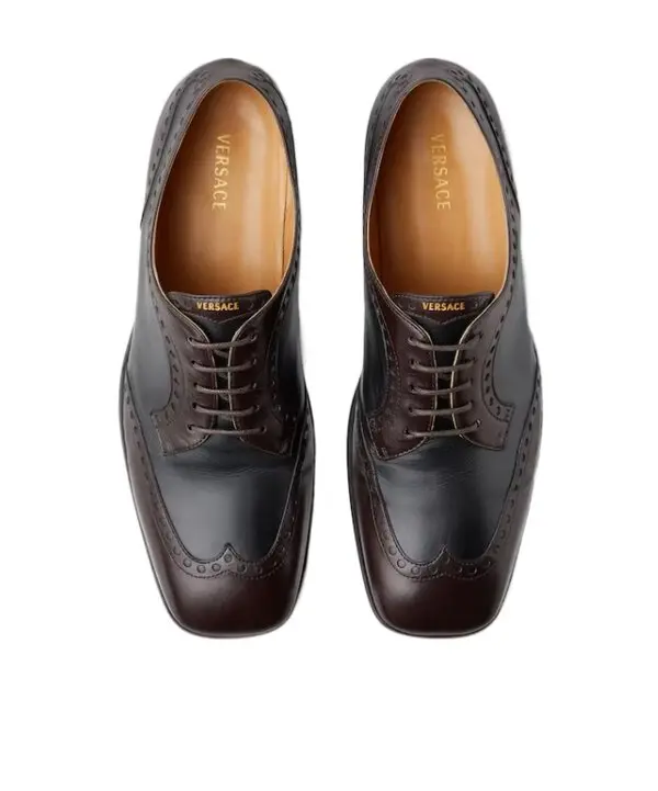 Versace Mick Leather Derby Shoes