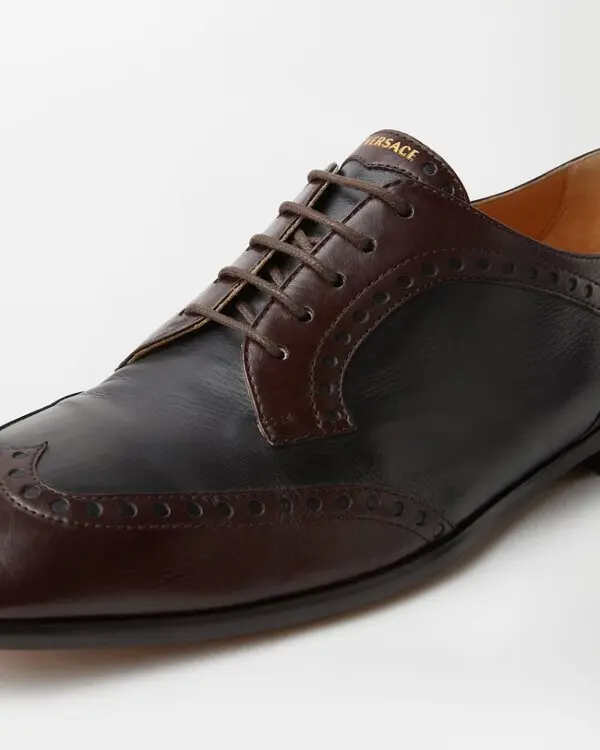 Versace Mick Leather Derby Shoes