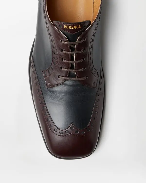 Versace Mick Leather Derby Shoes
