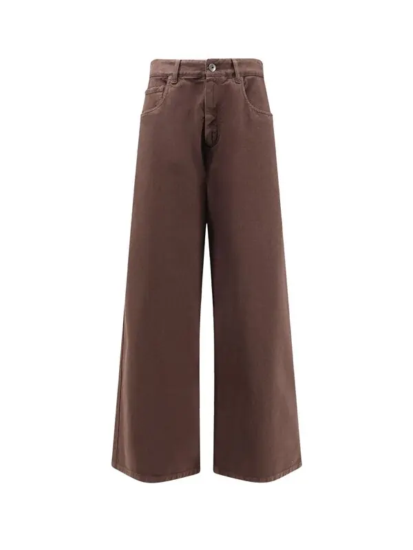 Brunello Cucinelli Relaxed Fit Dyed Denim Trousers With Jewellery Embellishment - No