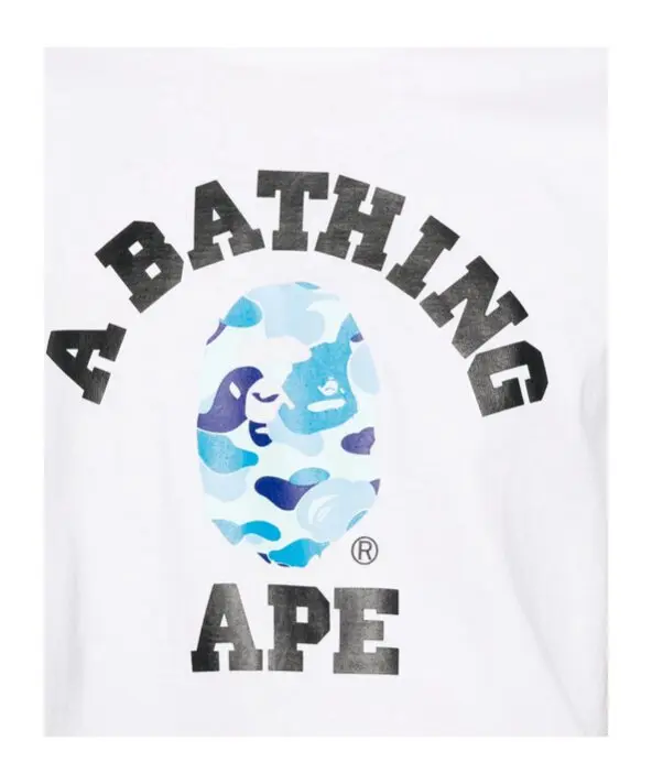 A BATHING APE Abc Camo College T-shirt