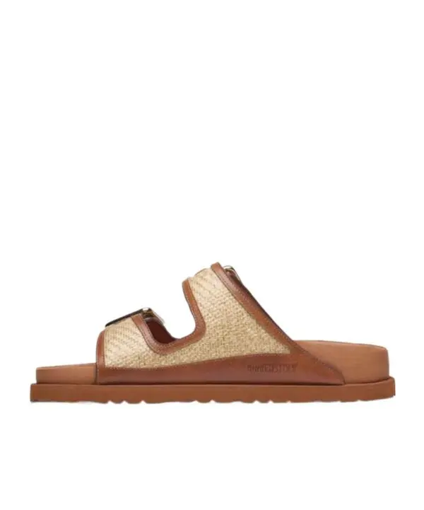 BIRKENSTOCK Round-toe Flat Sandals