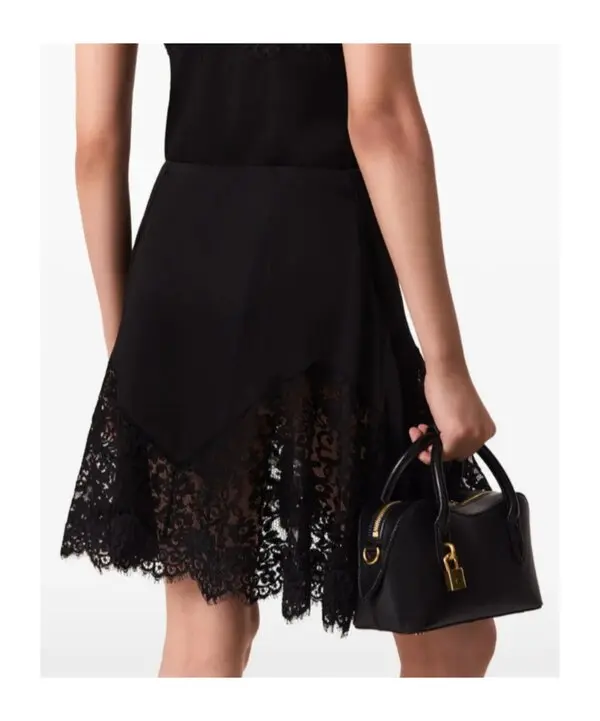 Stella McCartney Lace-trim Flared Mini Skirt