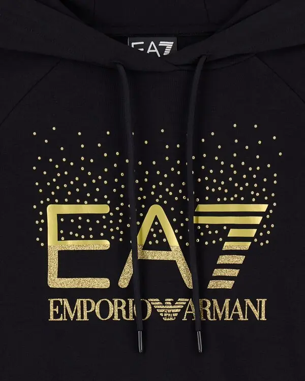 EA7 Cotton Tracksuit With Shiny Studs