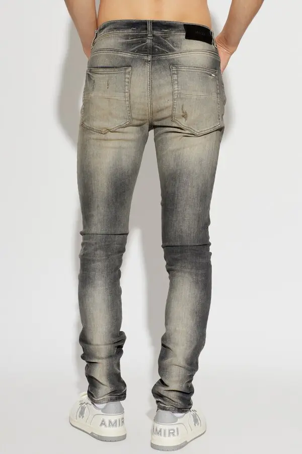 Amiri Flannel-patch Jeans