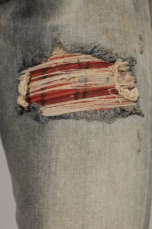 Amiri Flannel-patch Jeans