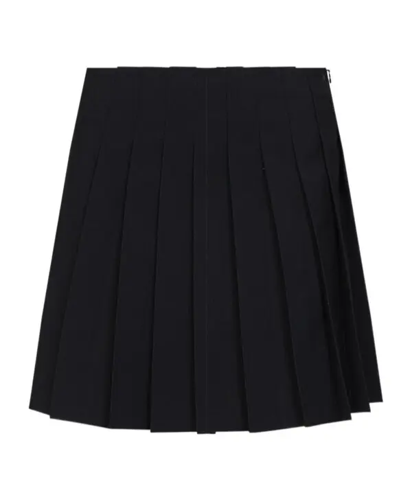 MAISON MARGIELA Pleated Skirt With Raw Edge Hem