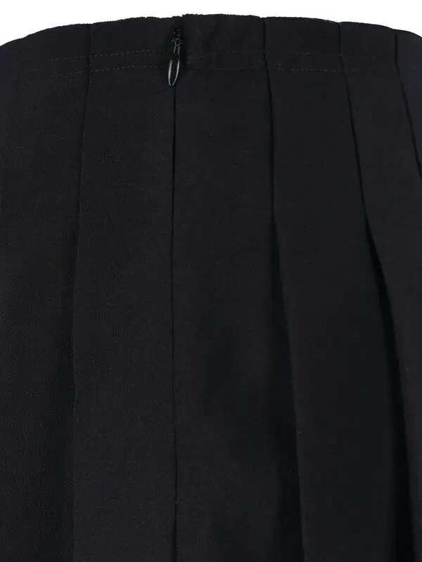 MAISON MARGIELA Pleated Skirt With Raw Edge Hem