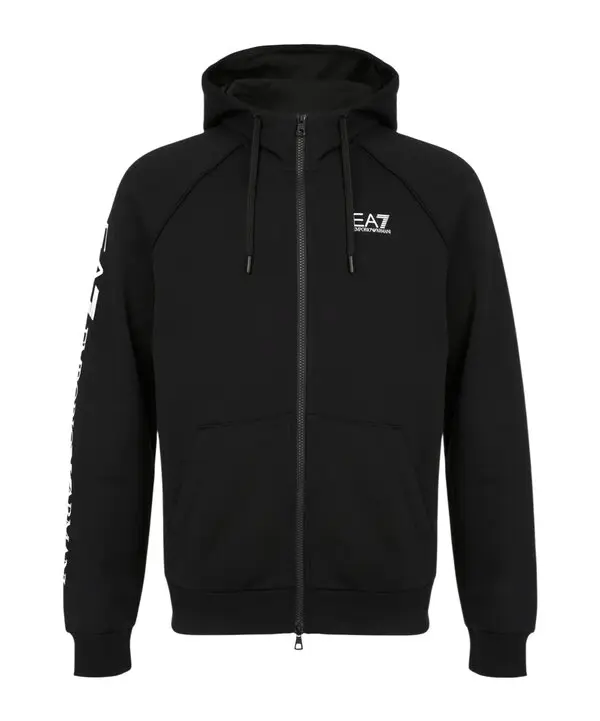 EA7 Hooded Zip-up Sweatshirt