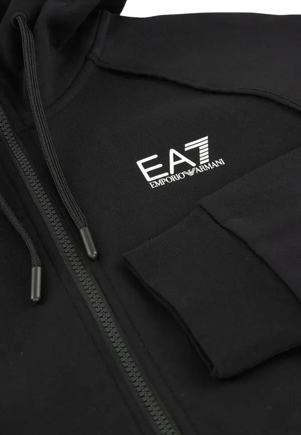 EA7 Hooded Zip-up Sweatshirt