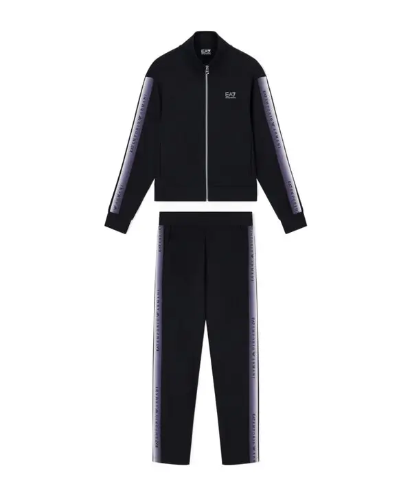 EA7 Tracksuit Natural Ventus 7 Regular Fit In Cotton And Modal - Black