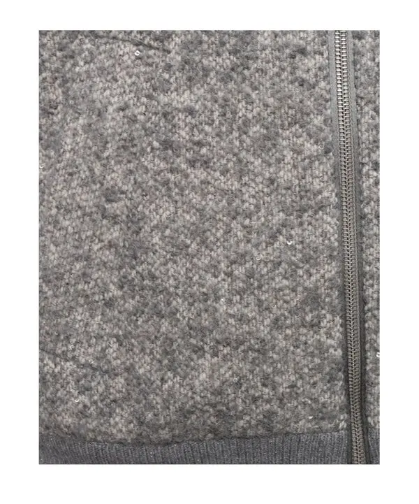 Peserico Sequined Zip-up Gilet