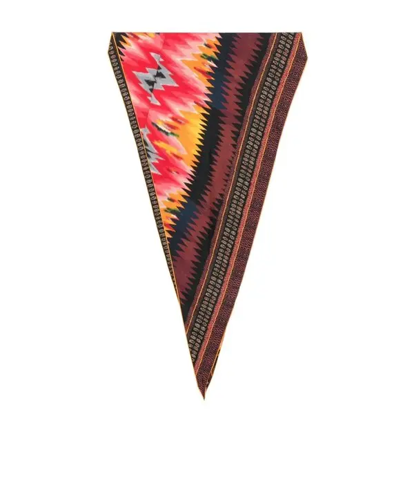 PIERRE-LOUIS MASCIA Ikat-print Scarf - Red